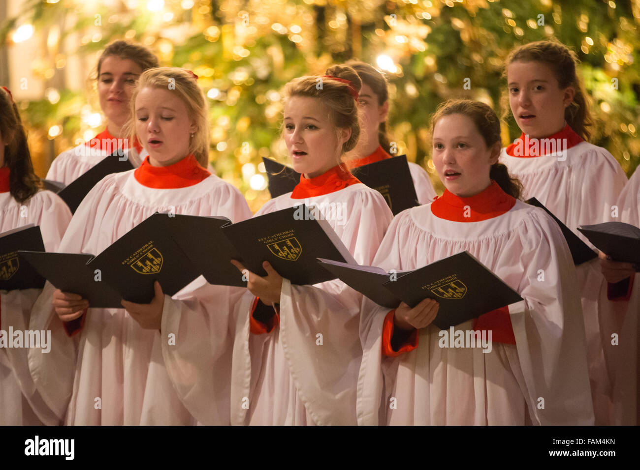 The Ely Cathedral Girls' Choir rehearsing for this weekends Christmas ...