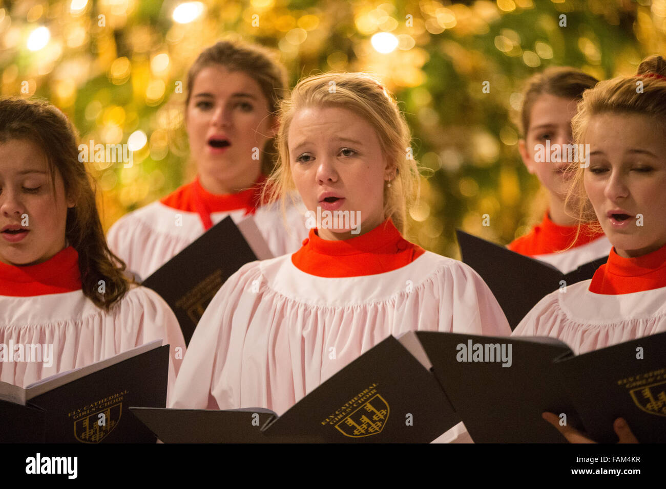 The Ely Cathedral Girls' Choir rehearsing for this weekends Christmas ...