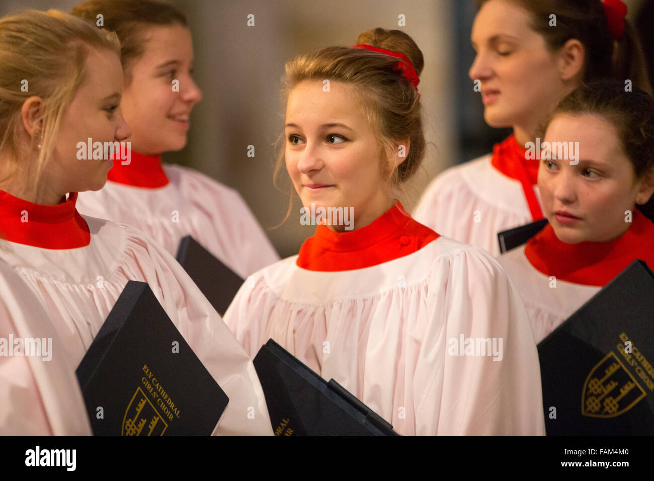 The Ely Cathedral Girls' Choir rehearsing for this weekends Christmas ...