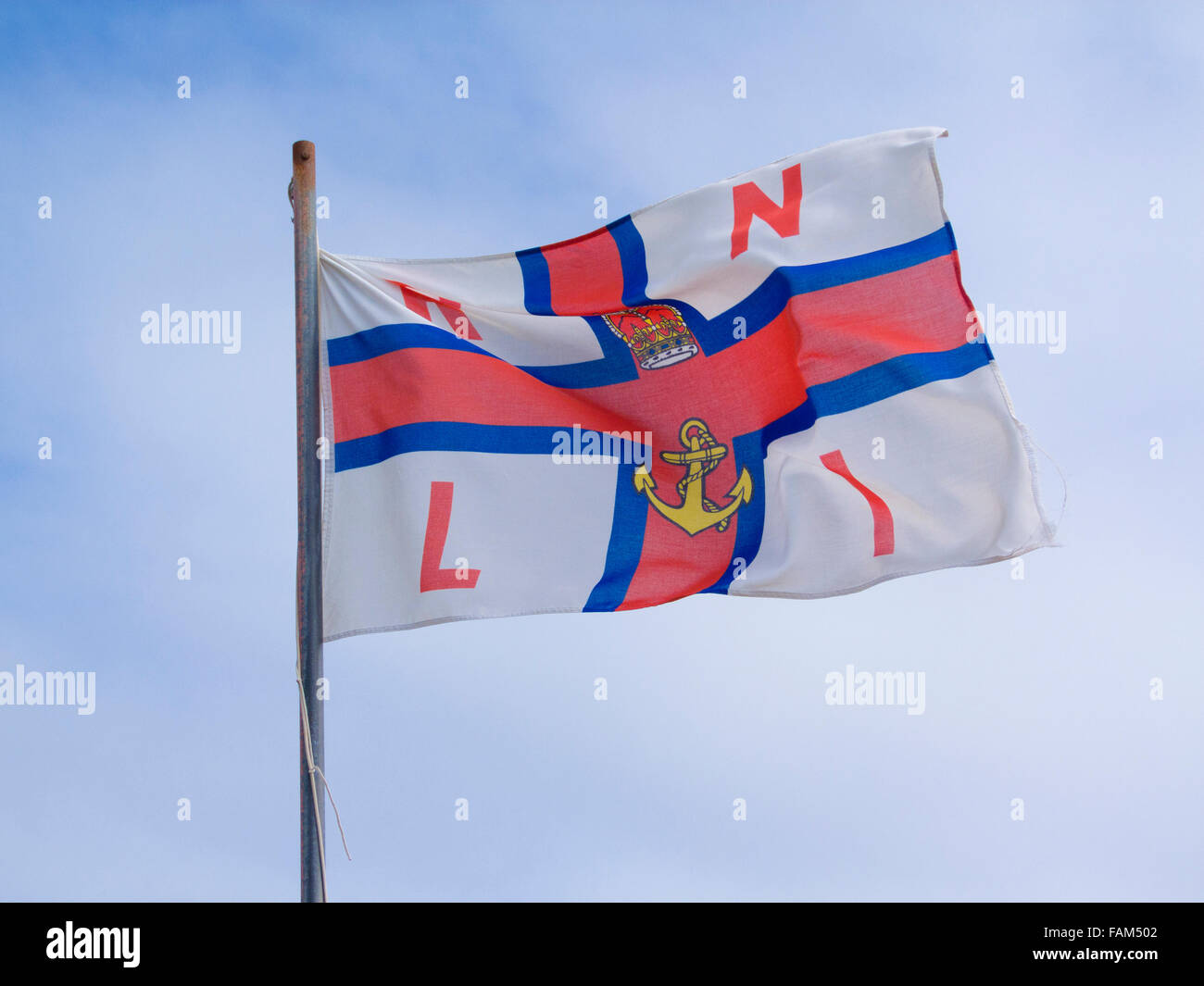 Royal National Lifeboat Institute ( RNLI ) Flag Fluttering in the ...