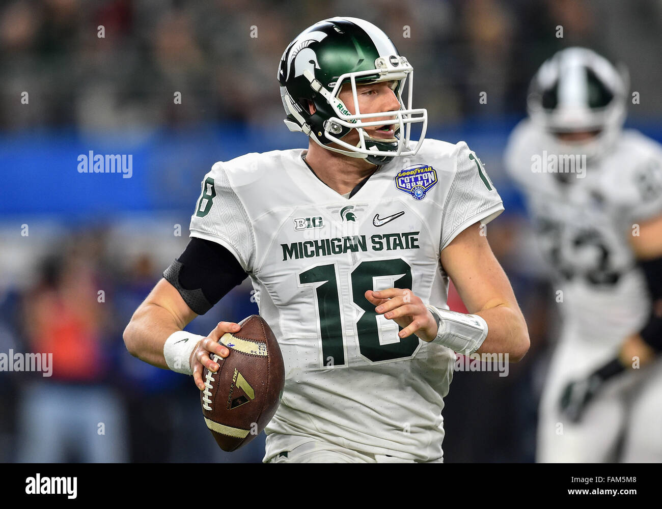 Arlington, Texas. 31st Dec, 2015. Michigan State Spartans quarterback ...