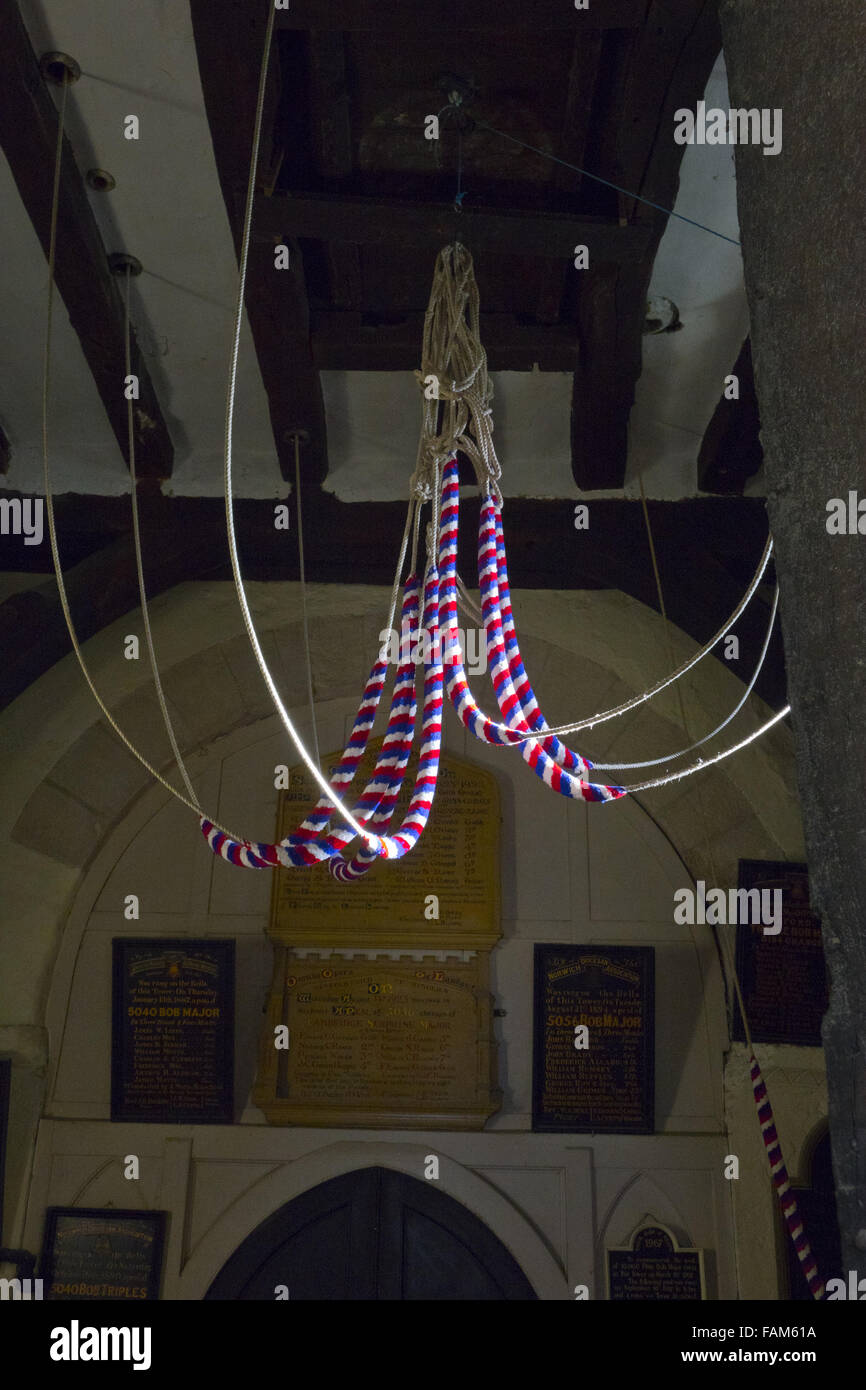Church bell rope hi-res stock photography and images - Alamy