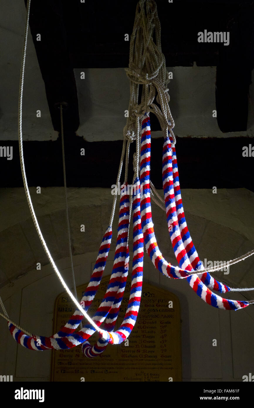 Church bell rope ropes hi-res stock photography and images - Alamy