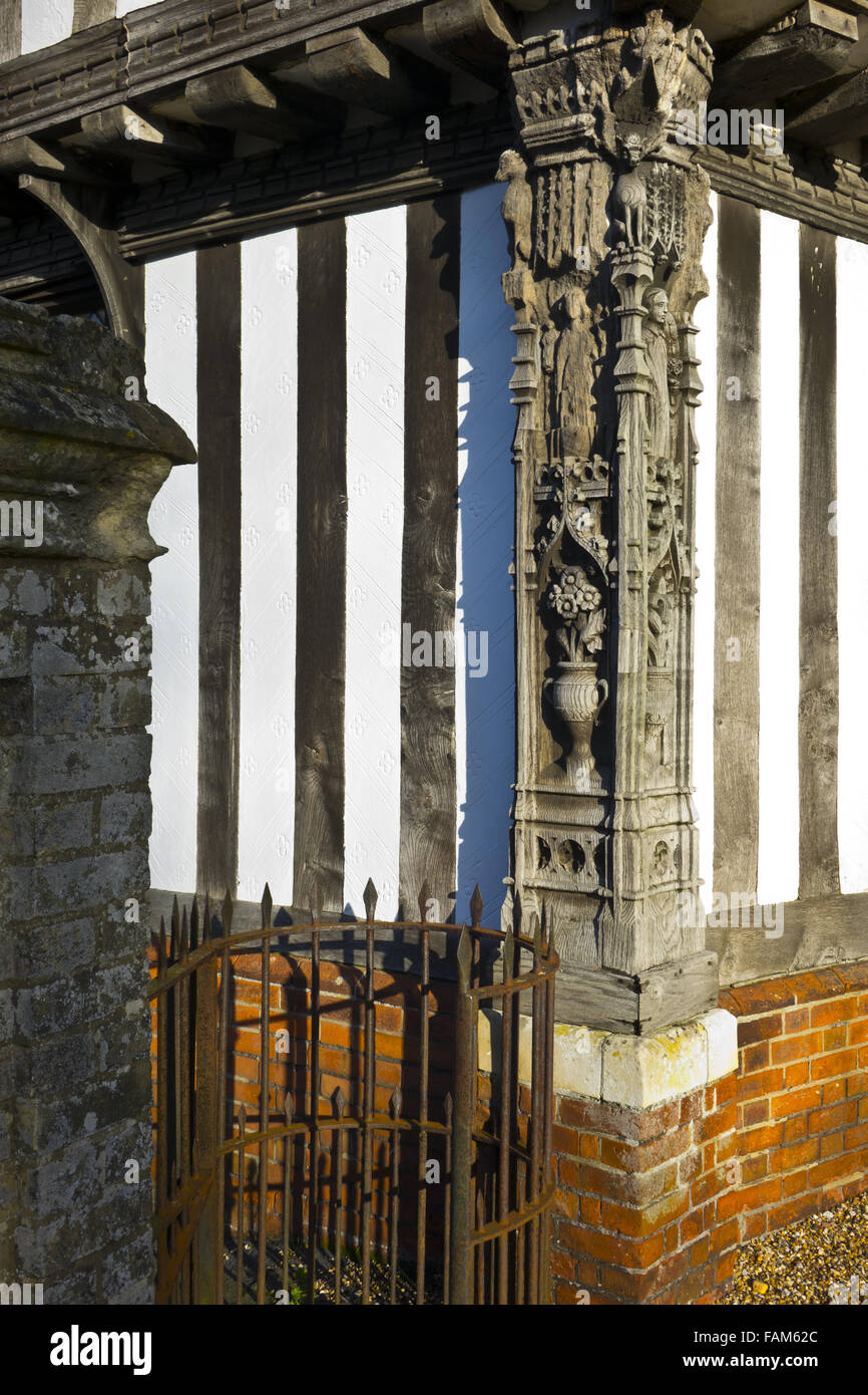 wood carving Guildhall guild hall Eye Suffolk Stock Photo - Alamy