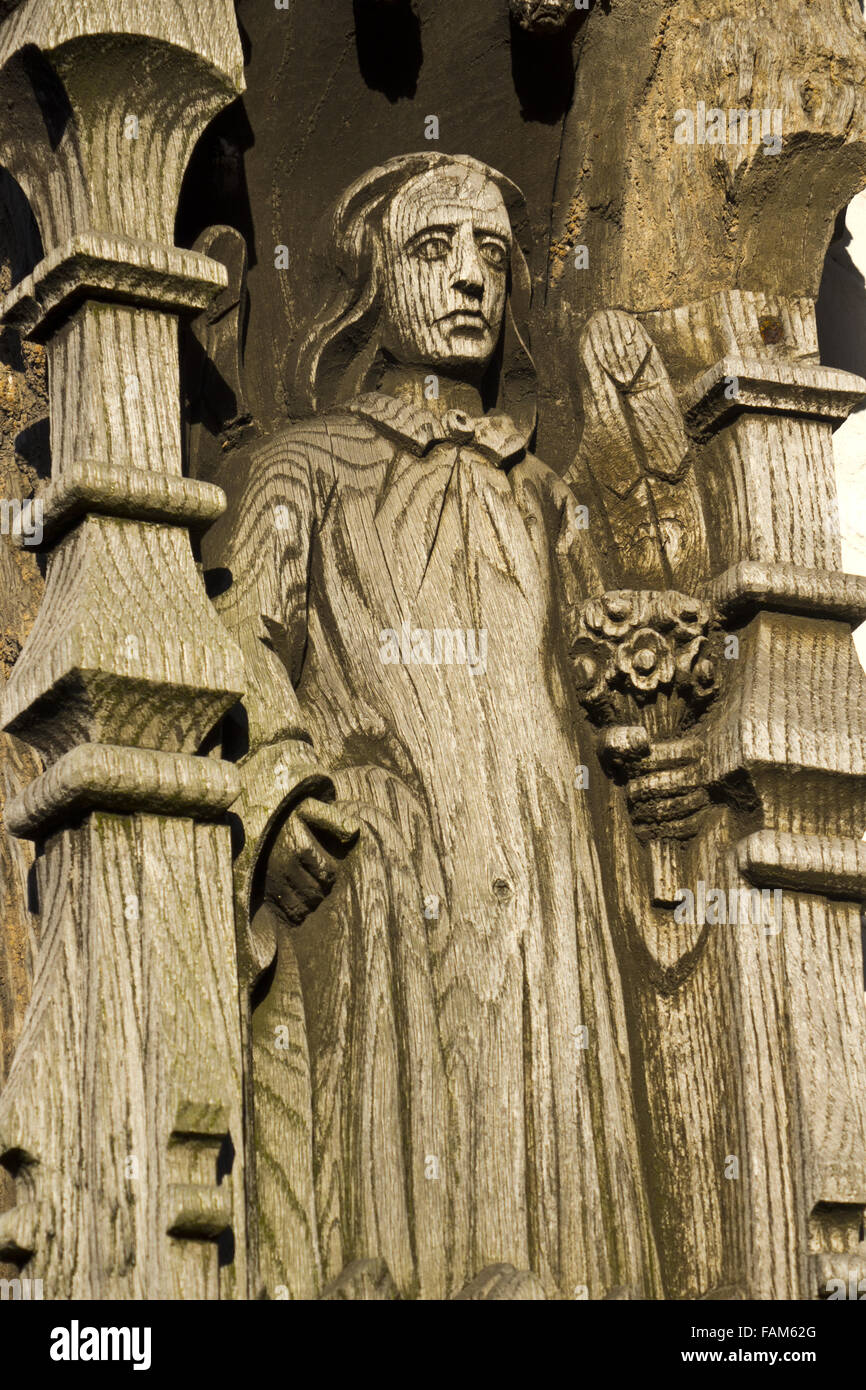 wood carving Guildhall guild hall Eye Suffolk Stock Photo - Alamy