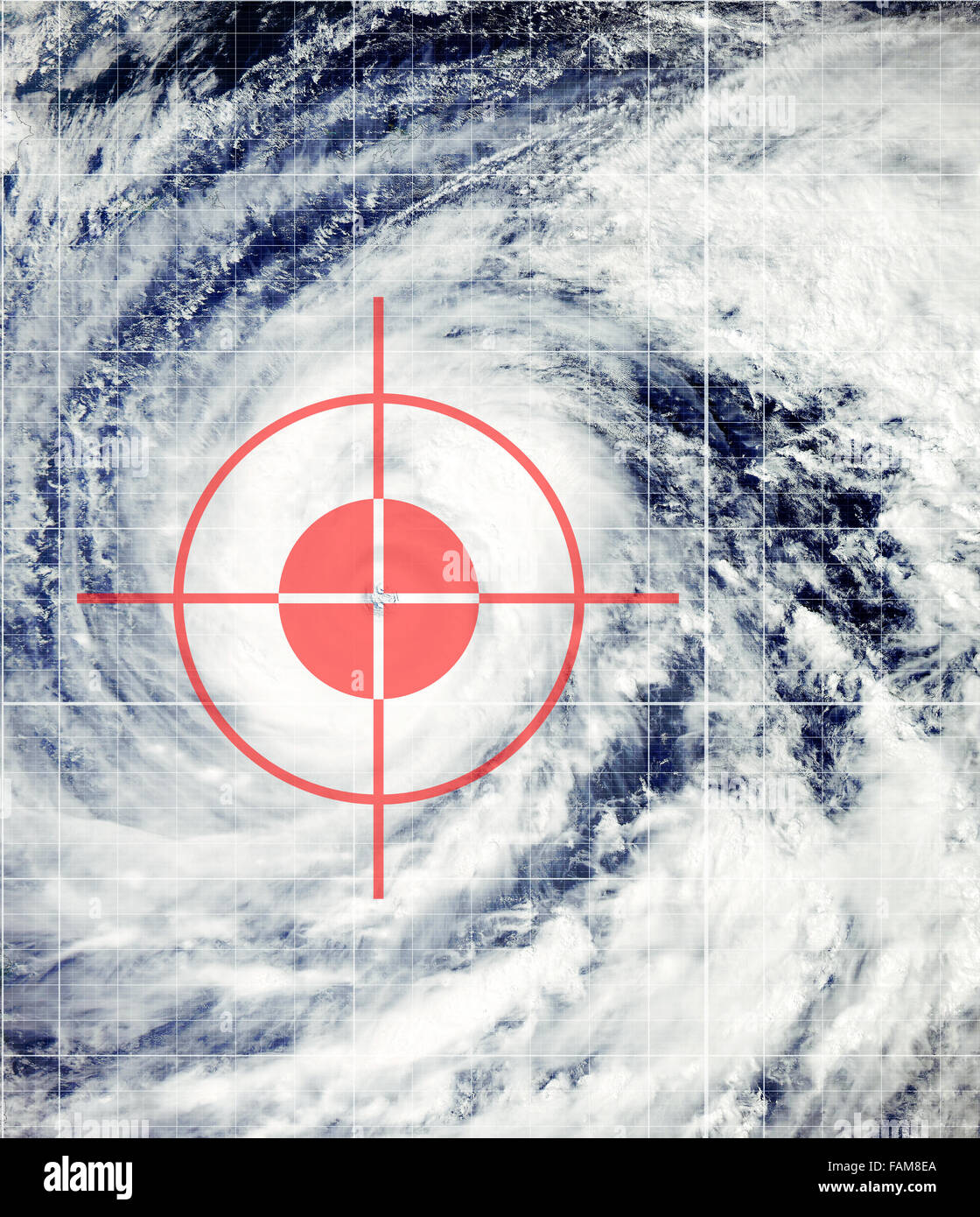Big hurricane, view from space - elements of this image furnished by ...