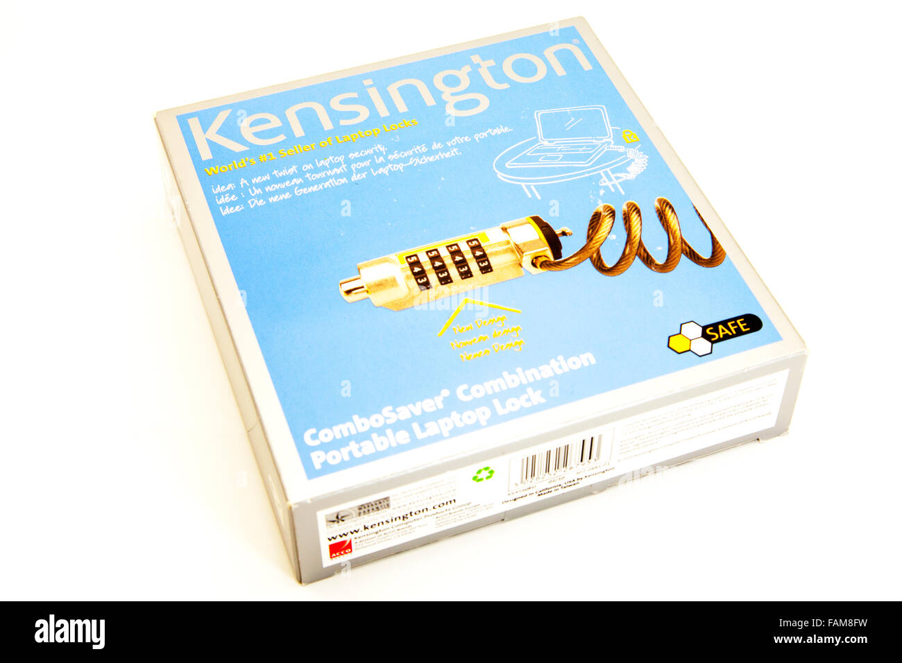 Kensington lock padlock for laptops safety security box boxed ...