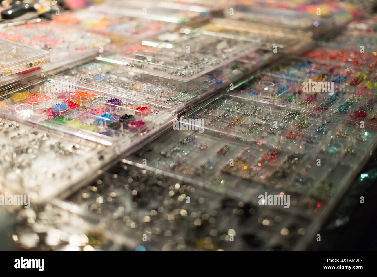 Shopwindow with body piercing jewelry Stock Photo - Alamy