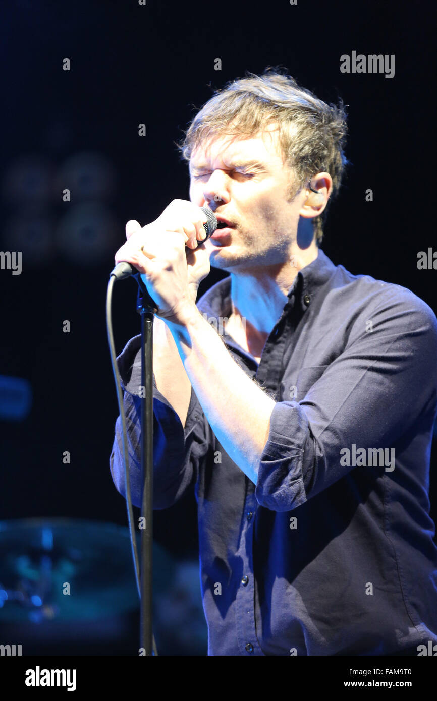 Edinburgh, Scotland. 31st December 2015. Roddy Woomble, lead singer of ...