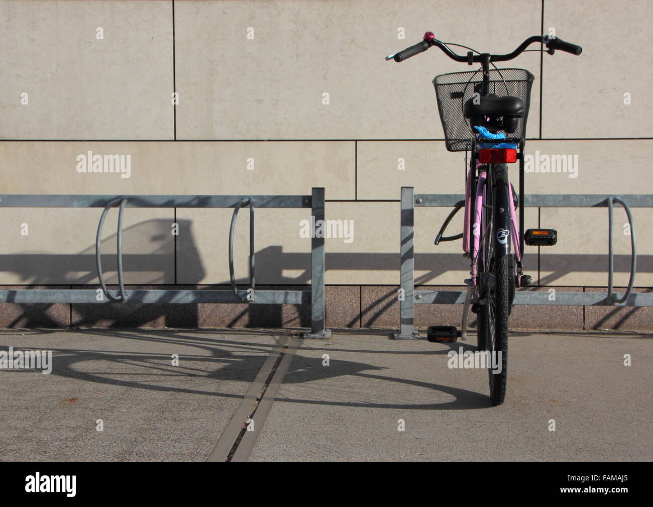 Empty bicycle rack hi-res stock photography and images - Alamy