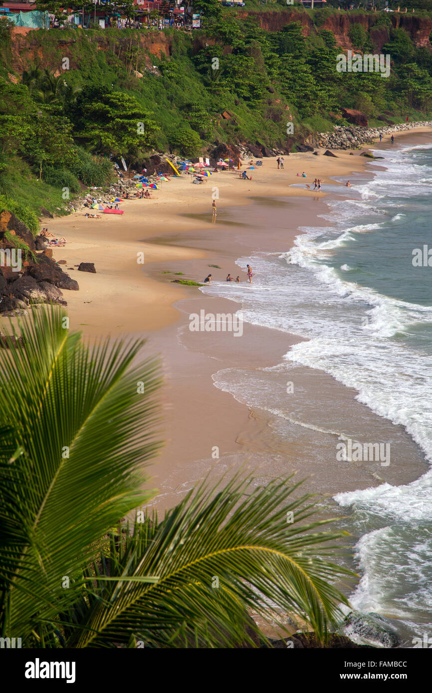 Varkala beach and cliff hi-res stock photography and images - Alamy