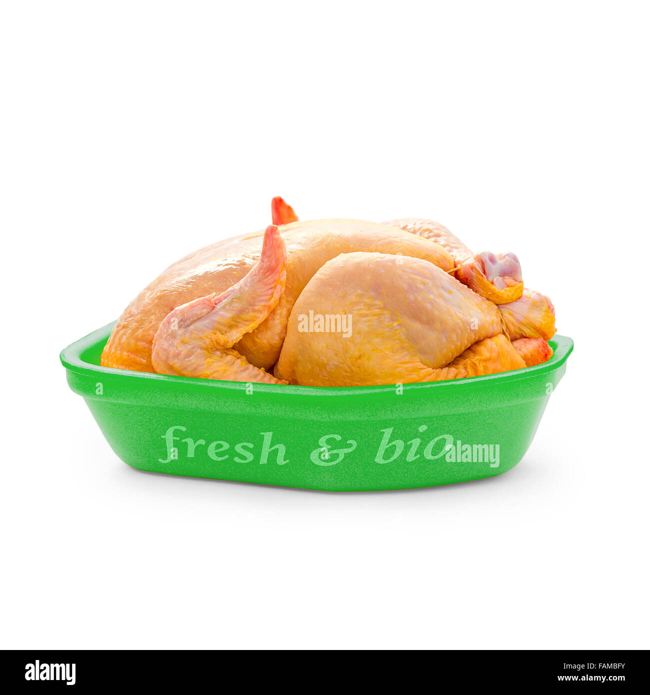 Raw whole chicken isolated tray hi-res stock photography and images - Alamy