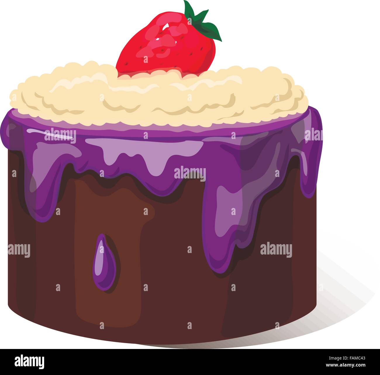 cupcake isolated on white background Stock Vector Image & Art - Alamy
