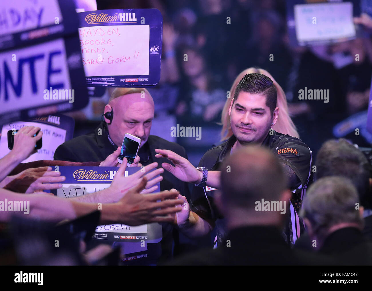 Pdc darts world championship crowd hi-res stock photography and images ...