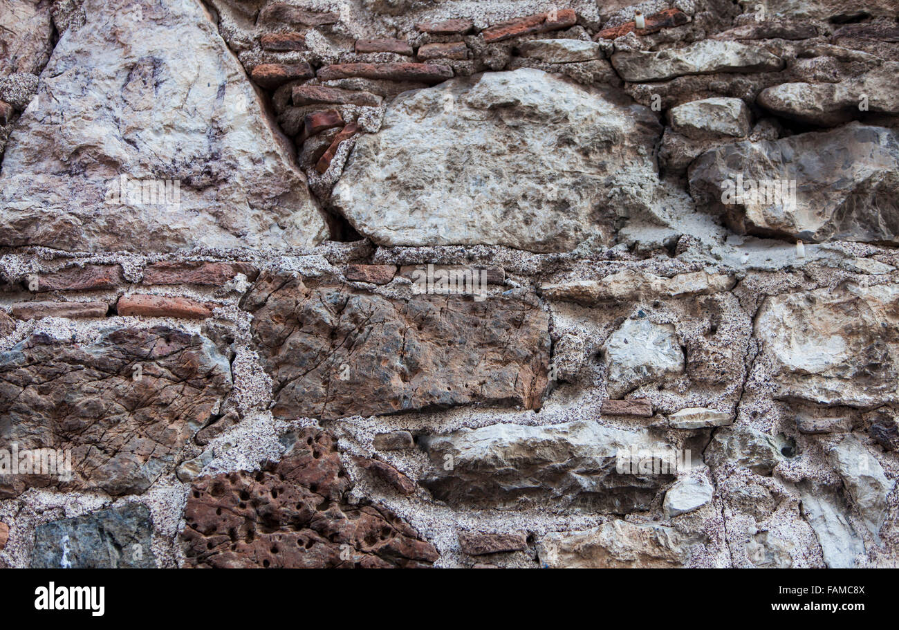 Closeup of the stone wall Stock Photo - Alamy