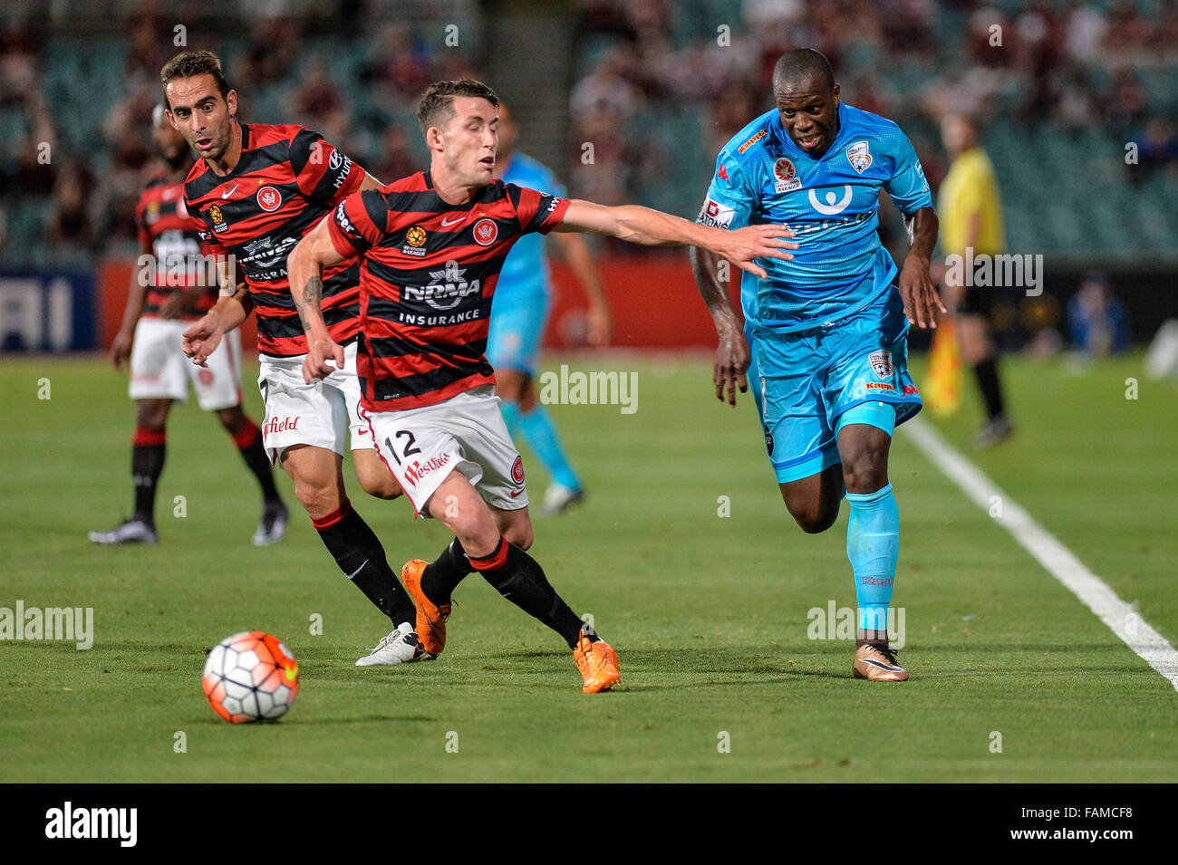 Pirtek Stadium, Sydney, Australia. 01st Jan, 2016. Hyundai A-League ...