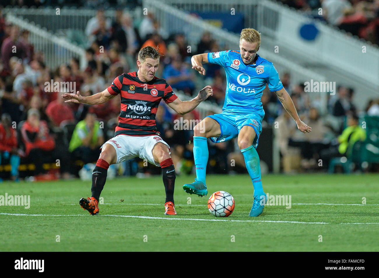 Pirtek Stadium, Sydney, Australia. 01st Jan, 2016. Hyundai A-League ...