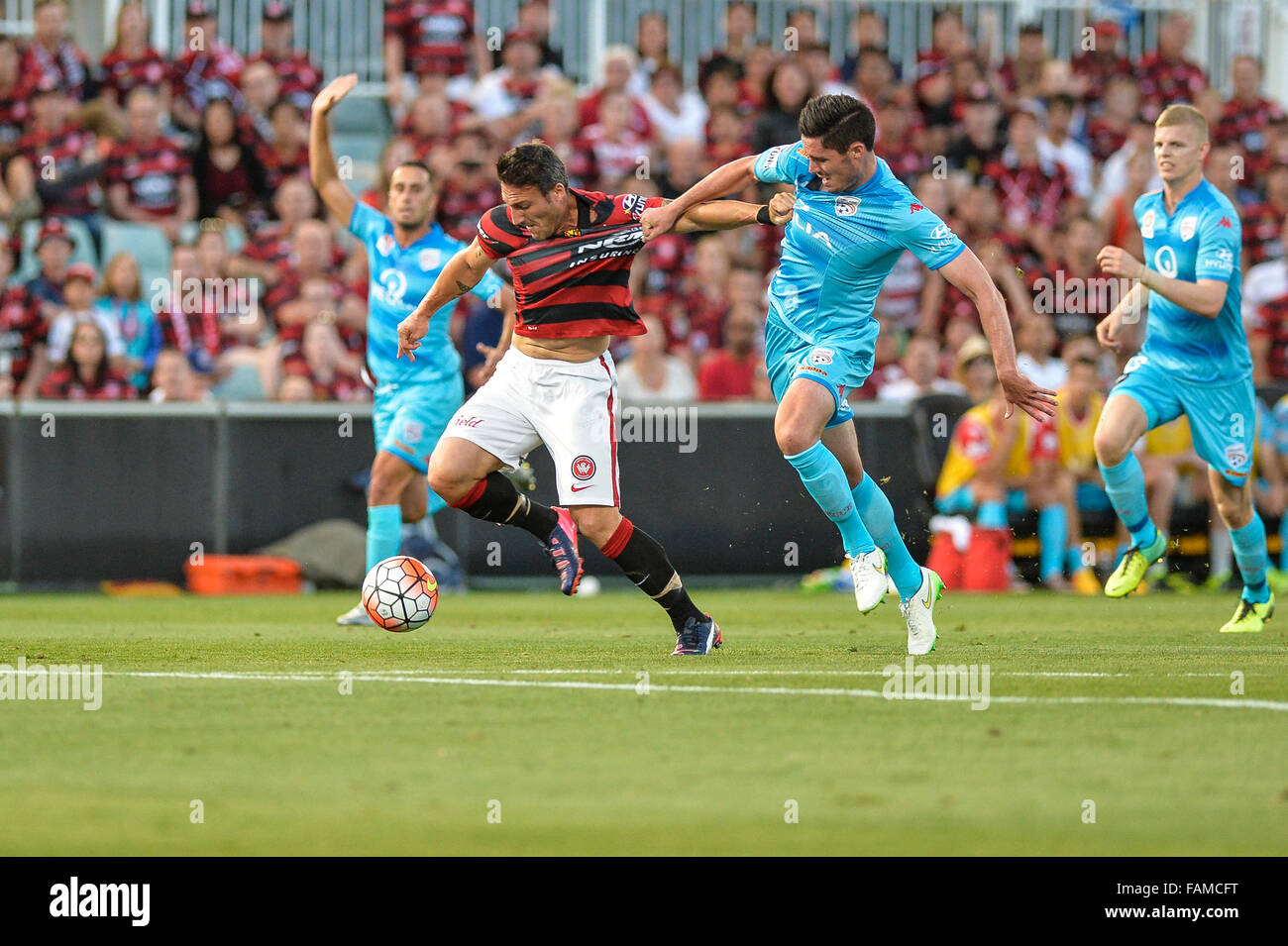 Pirtek Stadium, Sydney, Australia. 01st Jan, 2016. Hyundai A-League ...