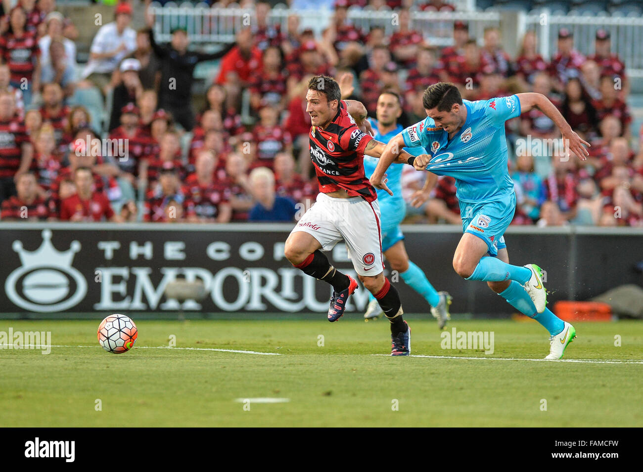 Pirtek Stadium, Sydney, Australia. 01st Jan, 2016. Hyundai A-League ...
