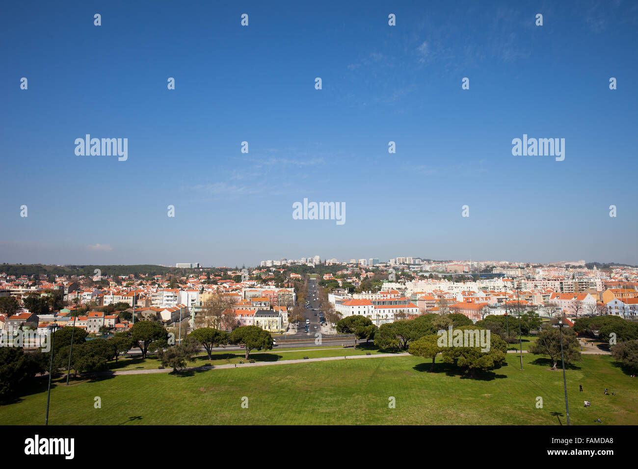 City of Lisbon in Portugal, view over Belem district Stock Photo - Alamy