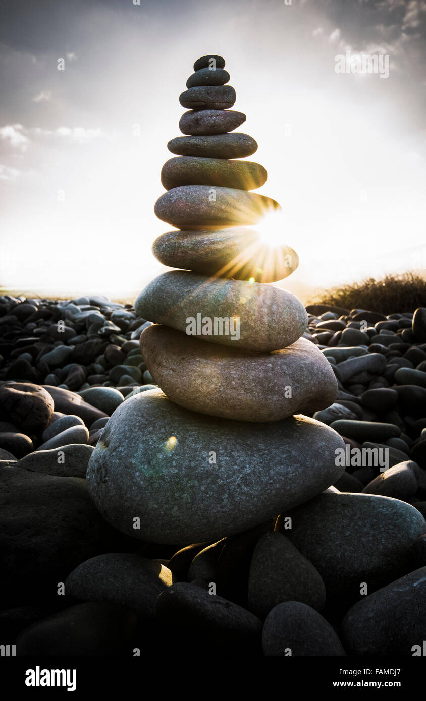 Stone Stack Beach High Resolution Stock Photography and Images - Alamy