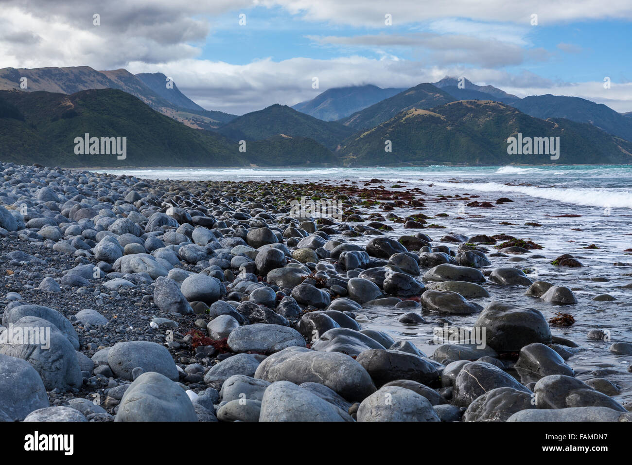 Beach near Mangamaunu Stock Photo - Alamy