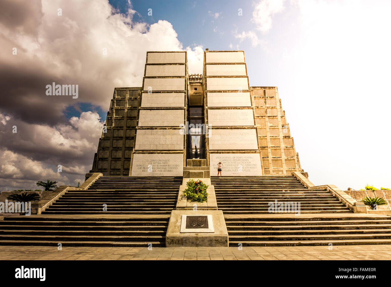 Monumental Christopher Columbus lighthouse in Santo Domingo, Dominican ...