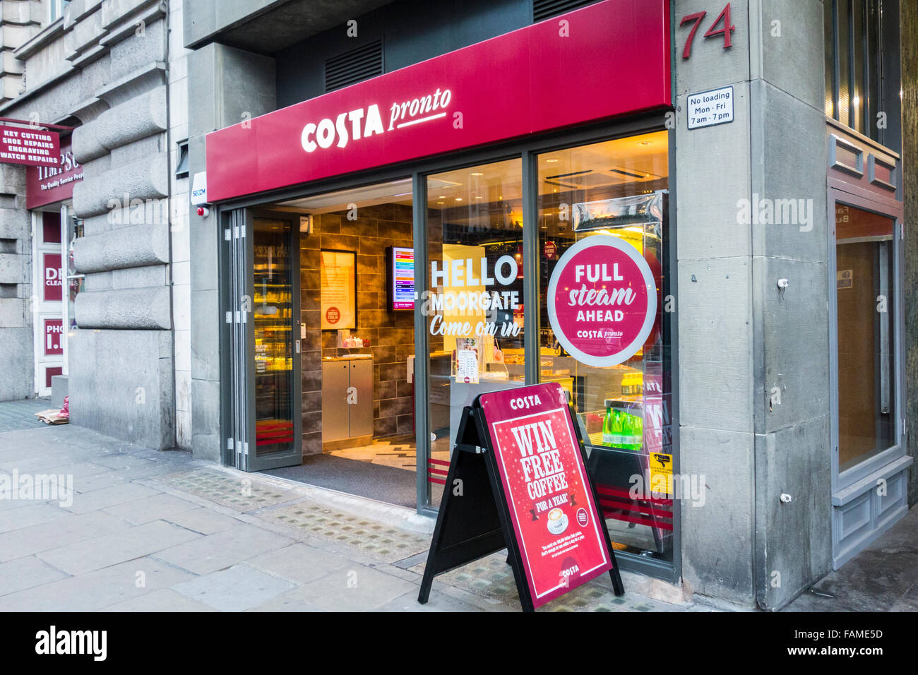 Costa sign hi-res stock photography and images - Alamy