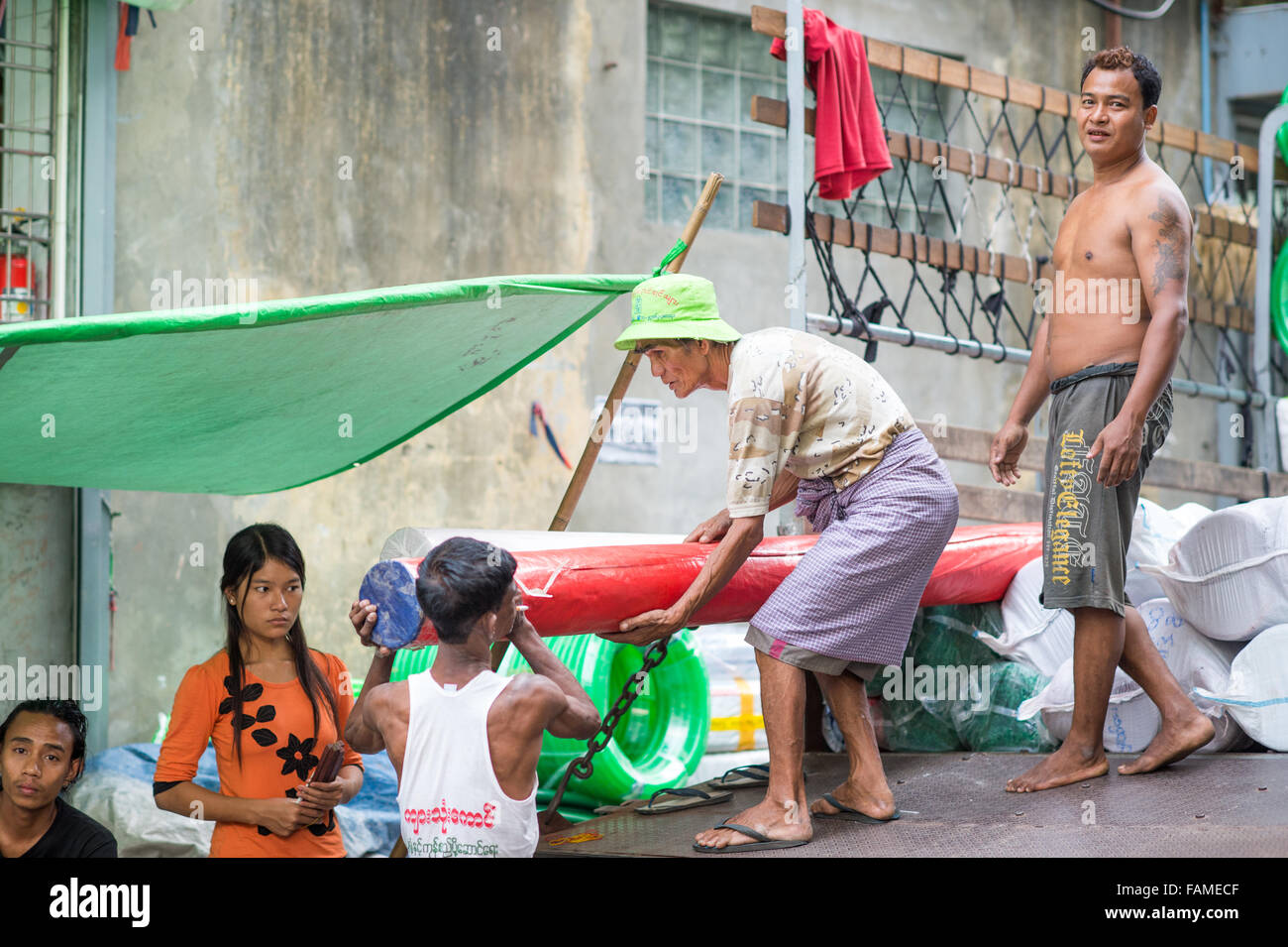 Burmese asian people face culture lifestyle life man woman hi-res stock ...