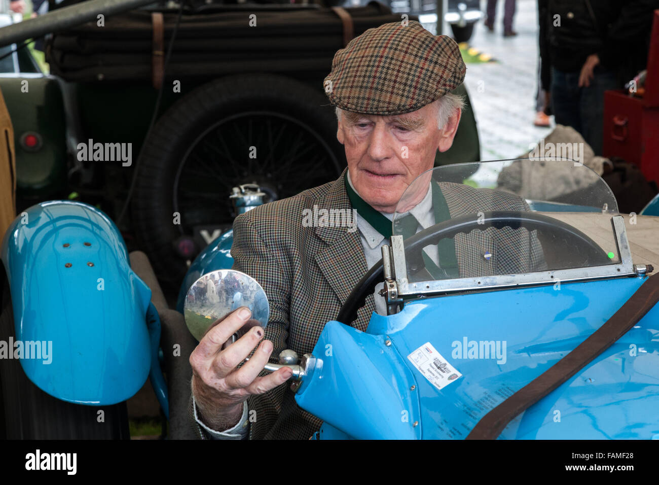 Retired racing car driver Stock Photo - Alamy