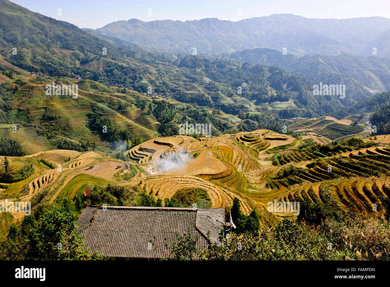 Jinkeng (Dazhai) Red Yao Terraced Fields,Surrounding Area,Rice Terraces ...