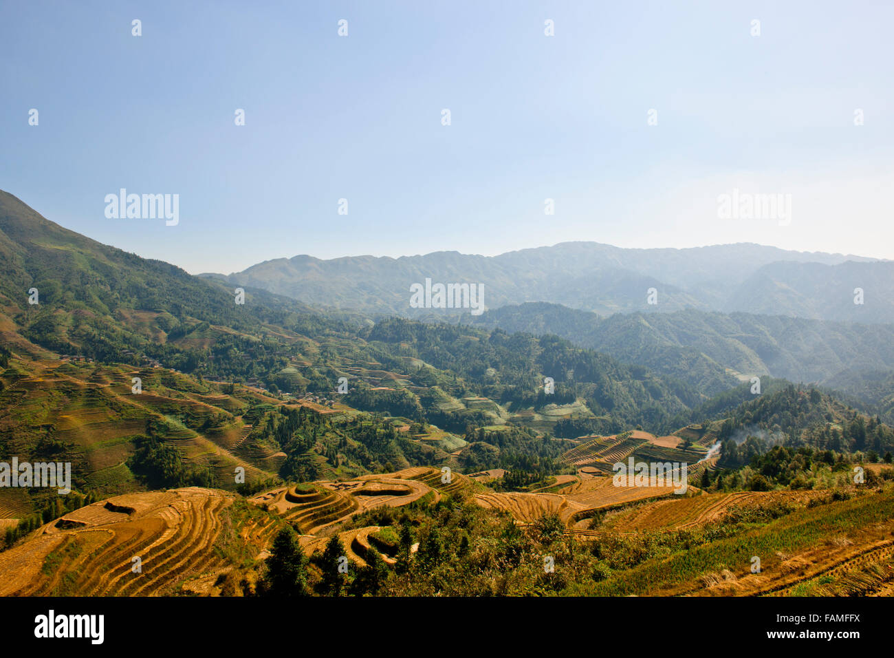 Jinkeng (Dazhai) Red Yao Terraced Fields,Surrounding Area,Rice Terraces ...