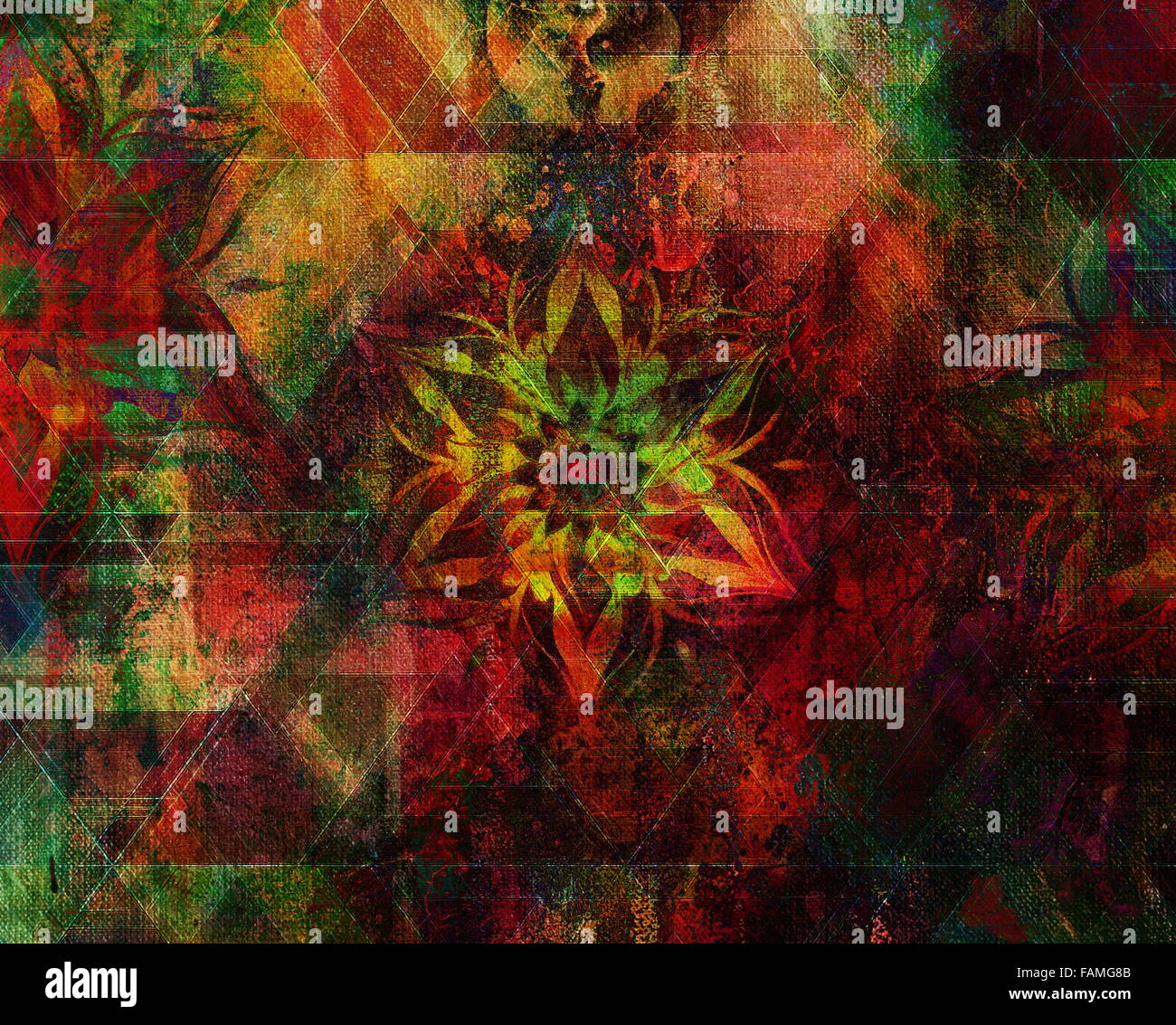 oriental ornamental mandala background and copi space Stock Photo - Alamy