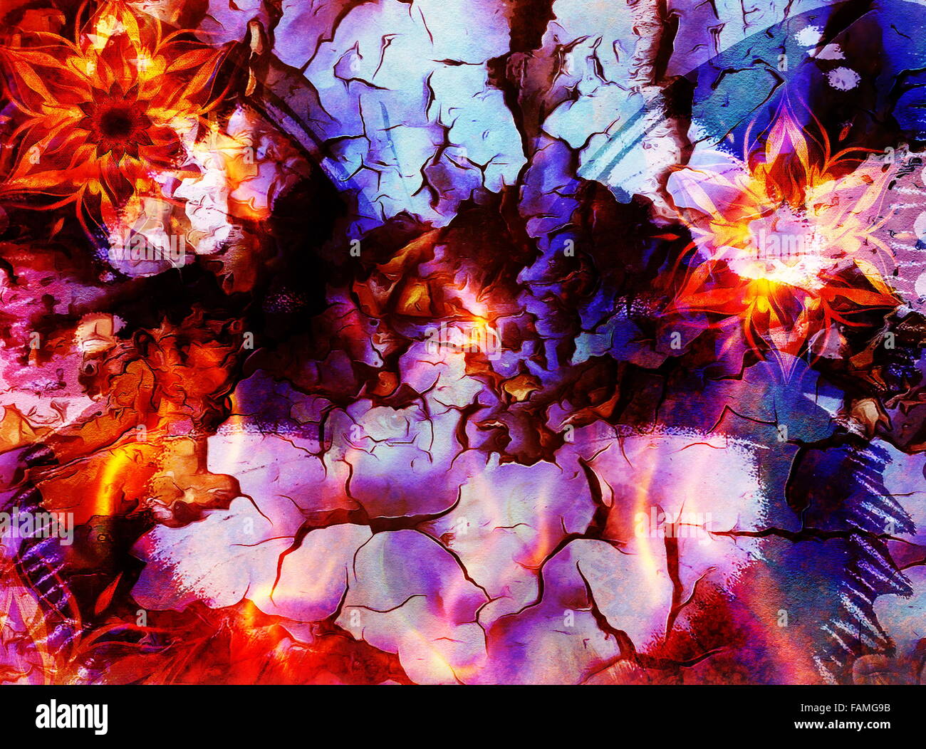 oriental ornamental mandala background and copi space Stock Photo - Alamy