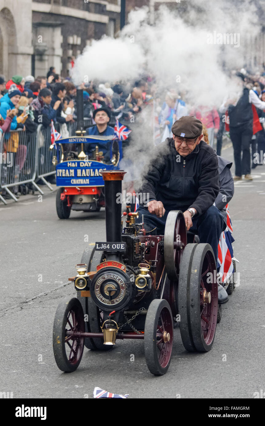 Miniature Steamers at the London New Year's Day Parade, London England ...