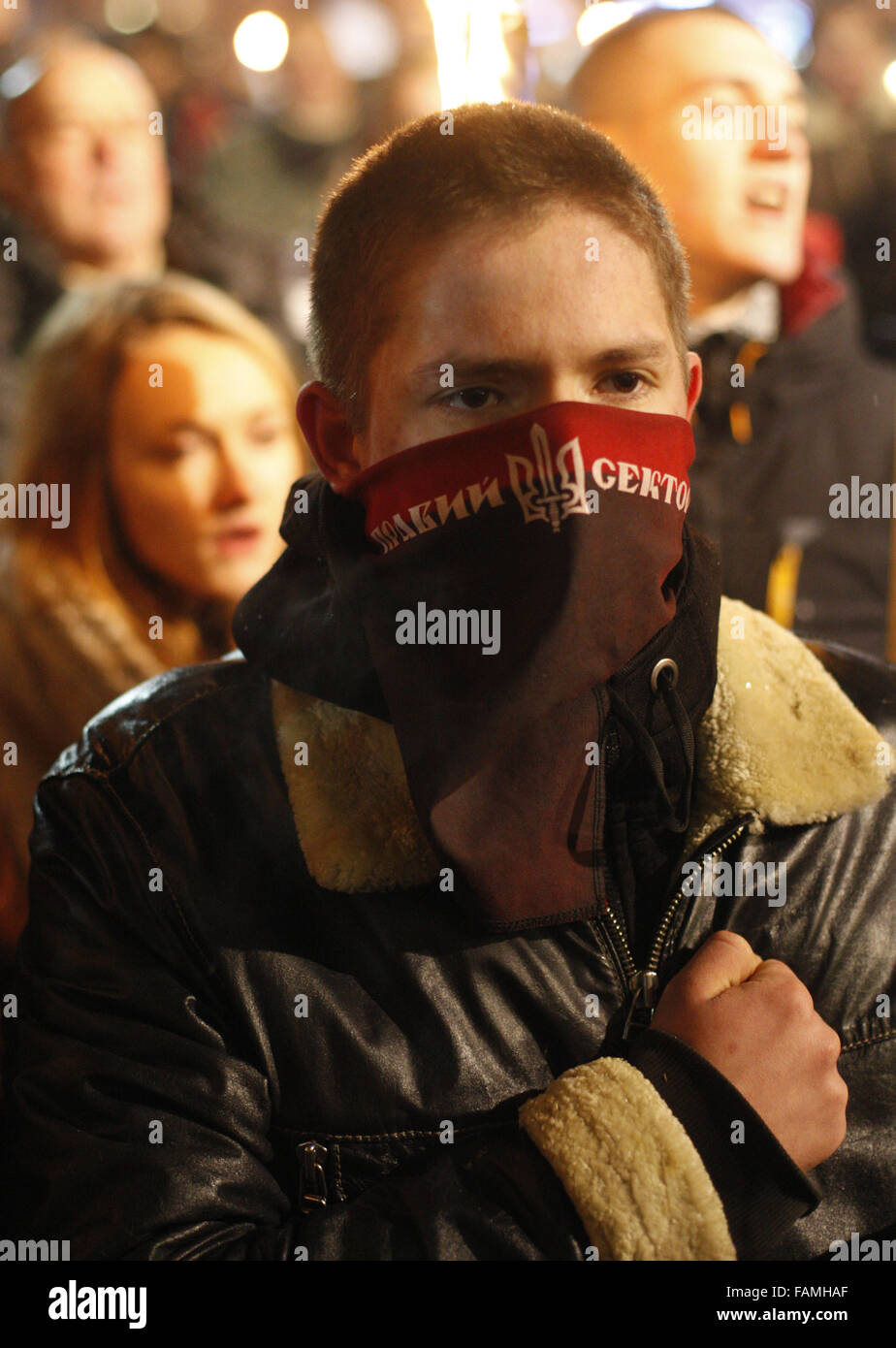 Kiev, Ukraine. 4th Dec, 2015. The 107th anniversary of Stepan Bandera ...