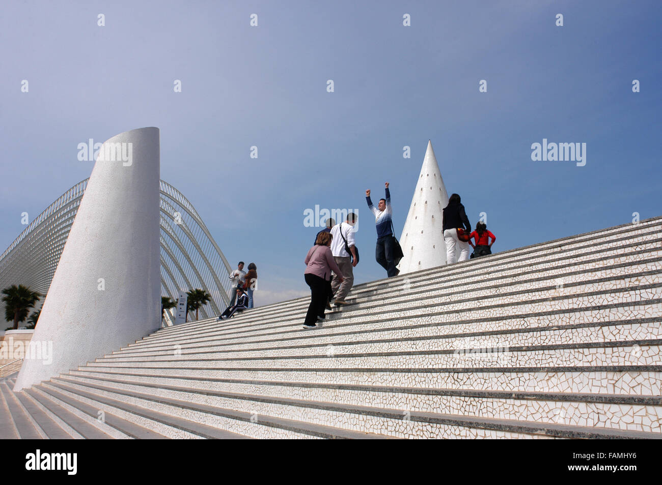 L'Umbracle in Astronomy gardens. A landscaped walk in the City of Arts ...