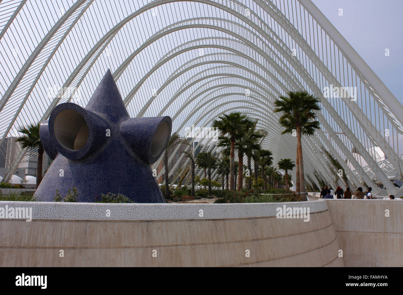 L'Umbracle - a landscaped walk in the City of Arts and Sciences in ...