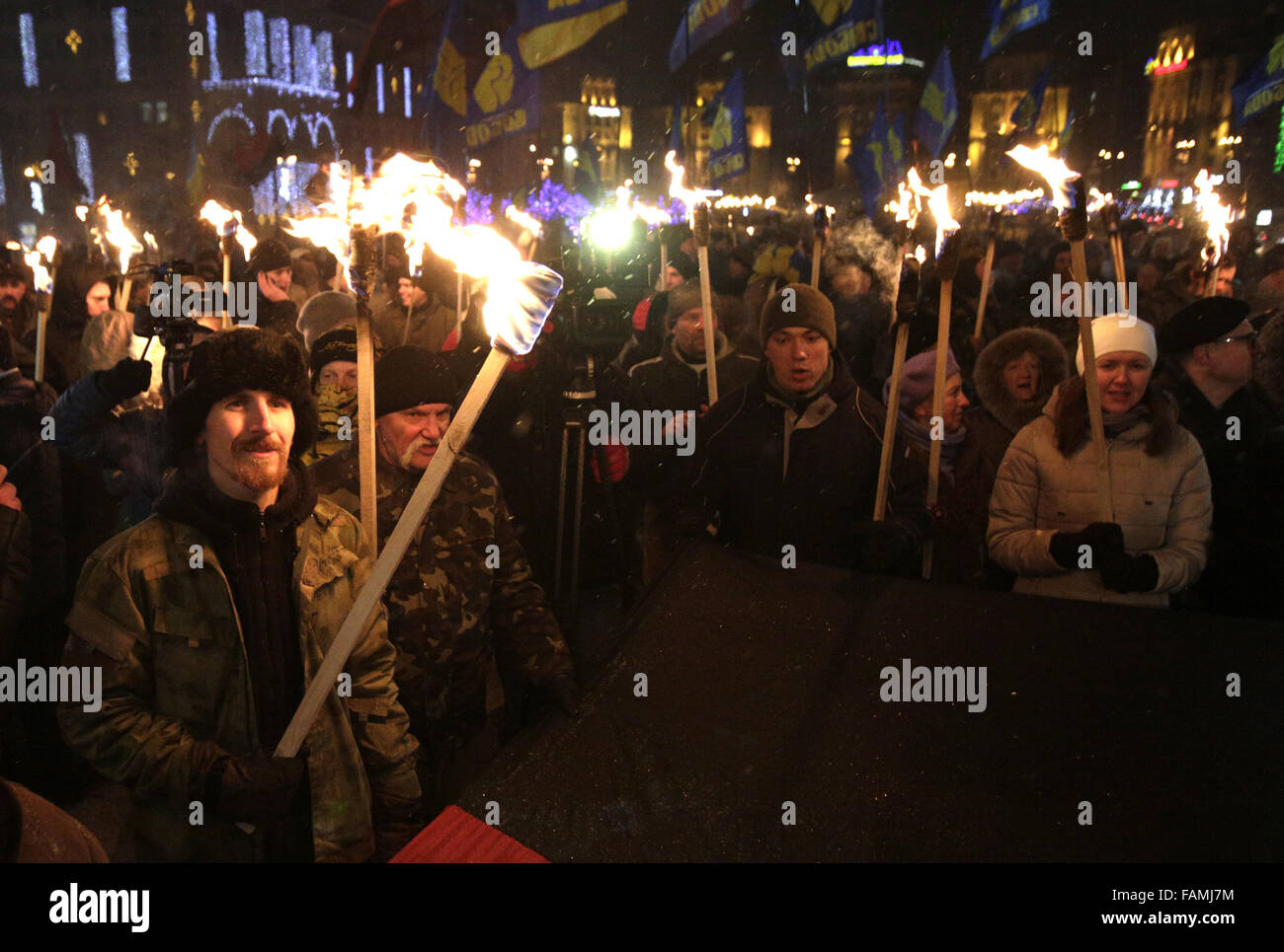 Kiev, Ukraine. 4th Dec, 2015. The 107th anniversary of Stepan Bandera ...