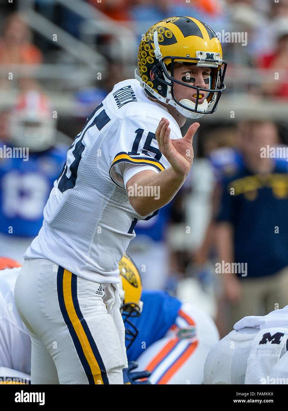 Orlando, FL, USA. 1st Jan, 2016. Michigan Wolverines quarterback Jake ...