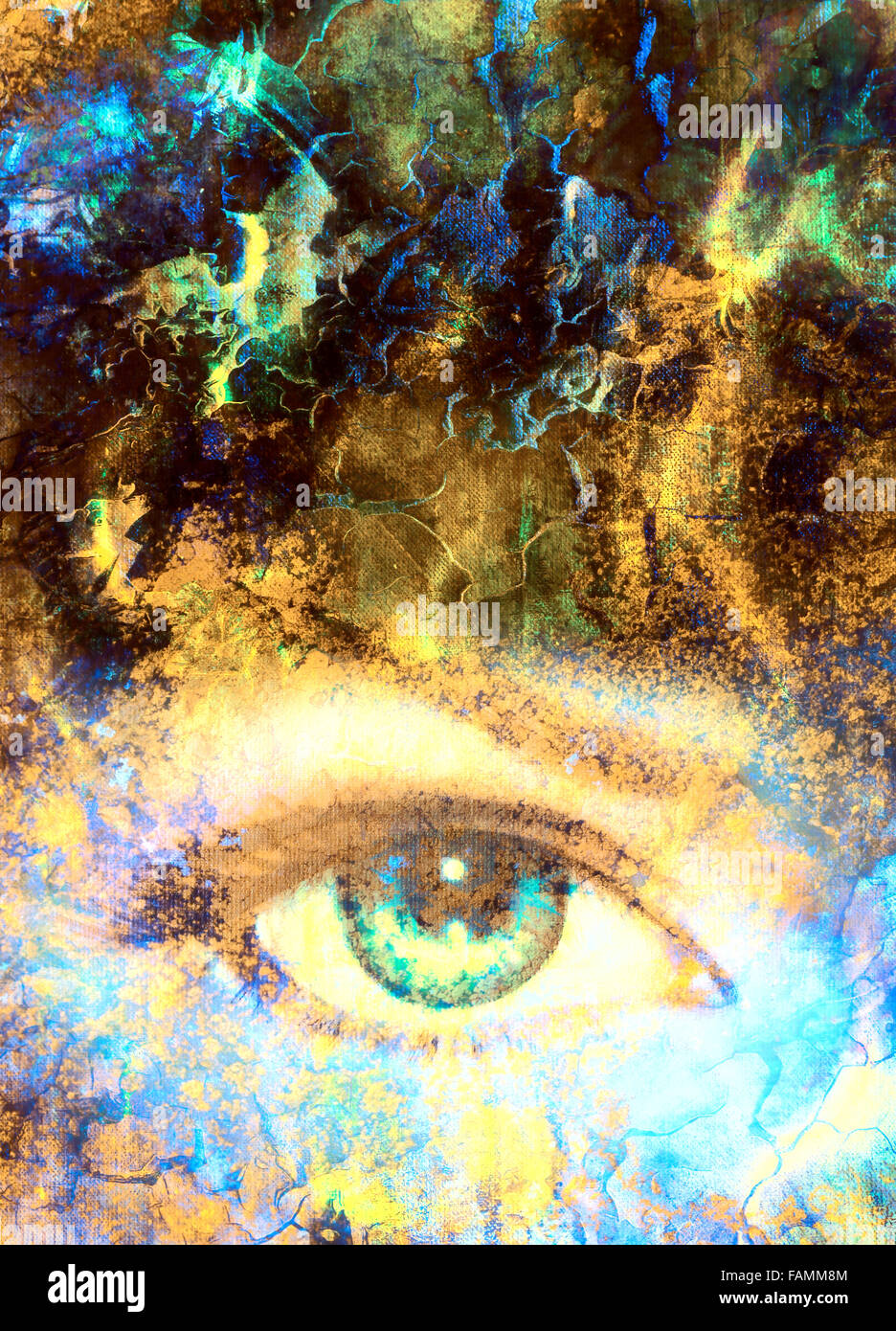 Eyeball close up collage hi-res stock photography and images - Alamy
