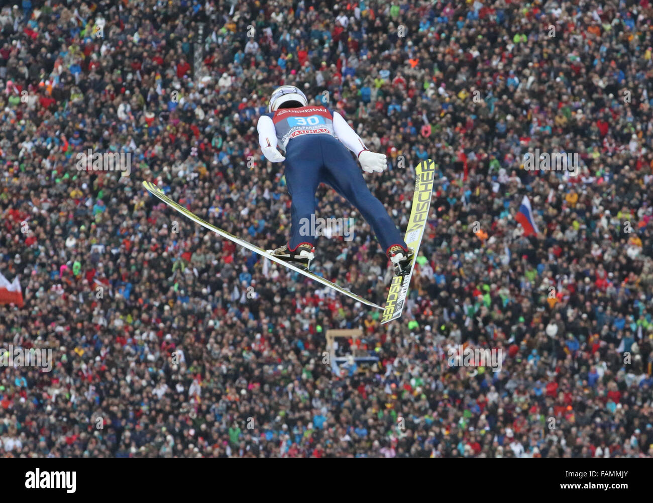 Garmisch-Partenkirchen, Germany. 01st Jan, 2016. Taku Takeuchi of Japan ...