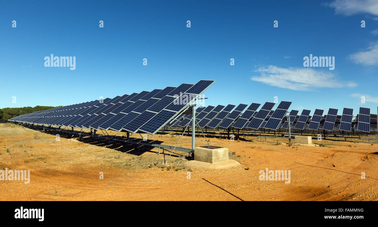 New technology of energy production: solar panels Stock Photo - Alamy
