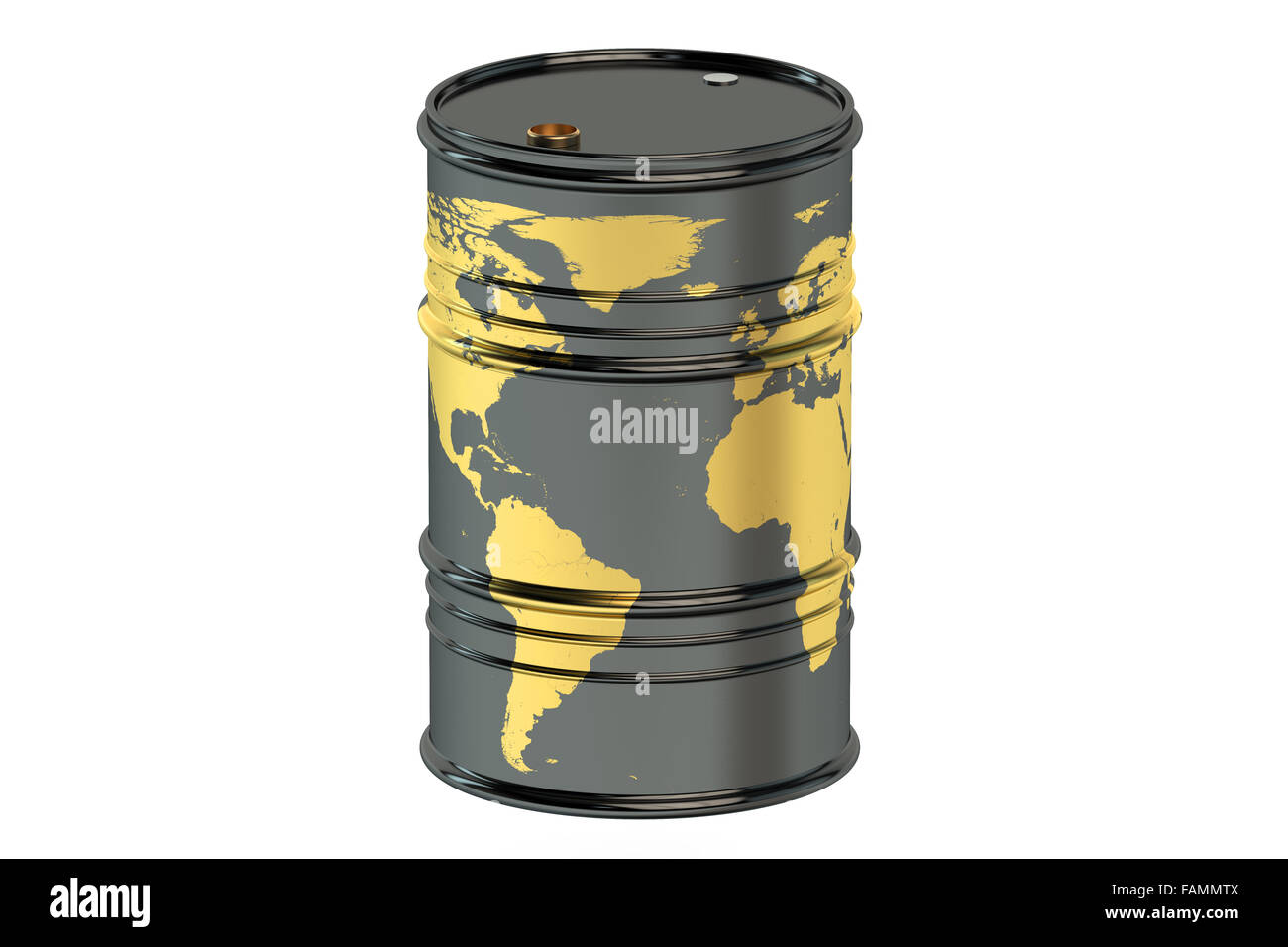 oil barrel isolated on white background Stock Photo - Alamy