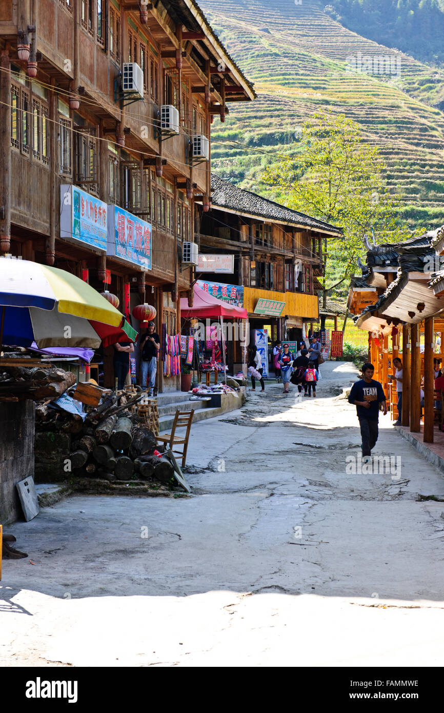 Jinkeng (Dazhai) Red Yao Terraced Fields,Surrounding Area,Rice Terraces ...