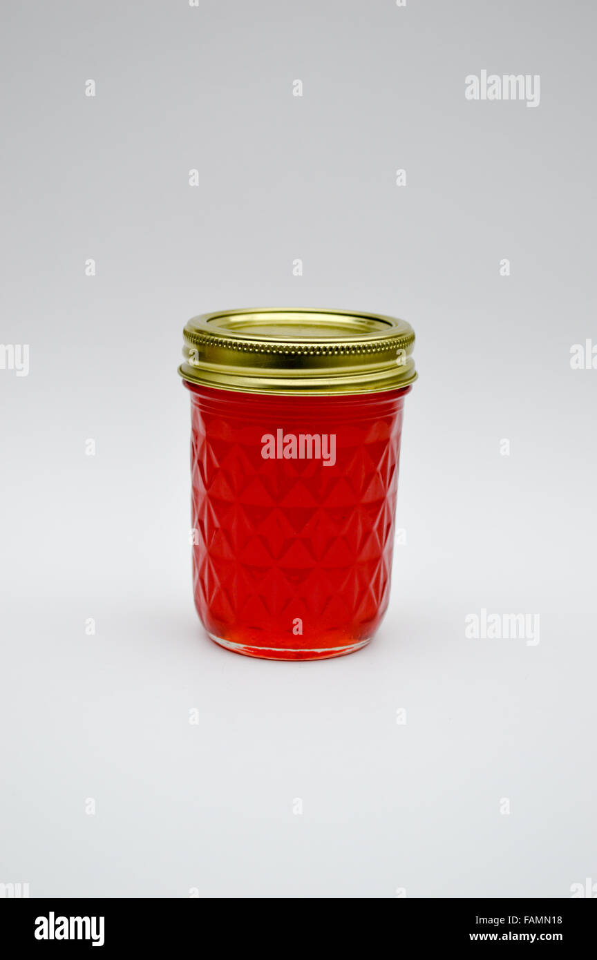 A homemade jar of Jelly Stock Photo - Alamy