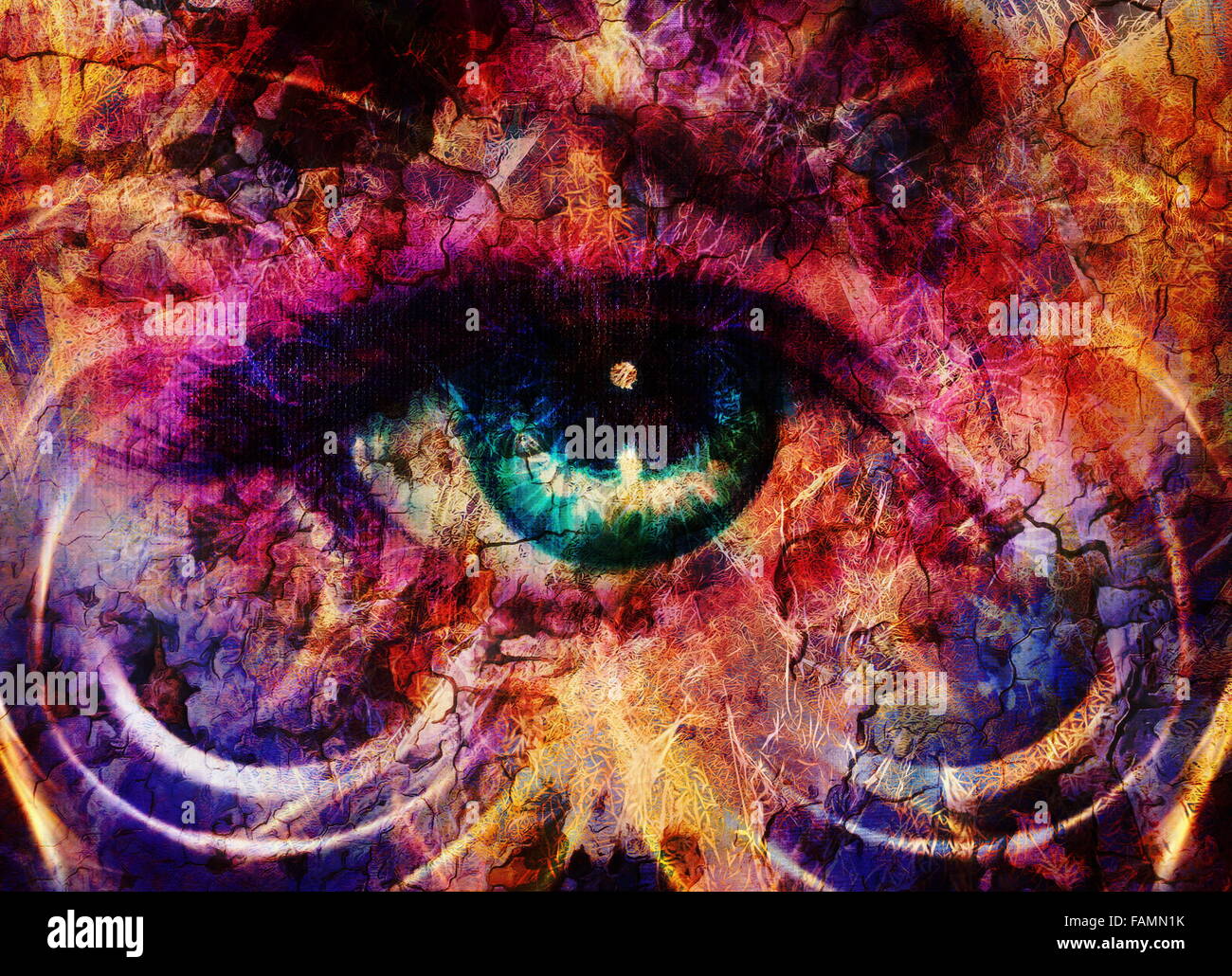 Eyeball close up collage hi-res stock photography and images - Alamy