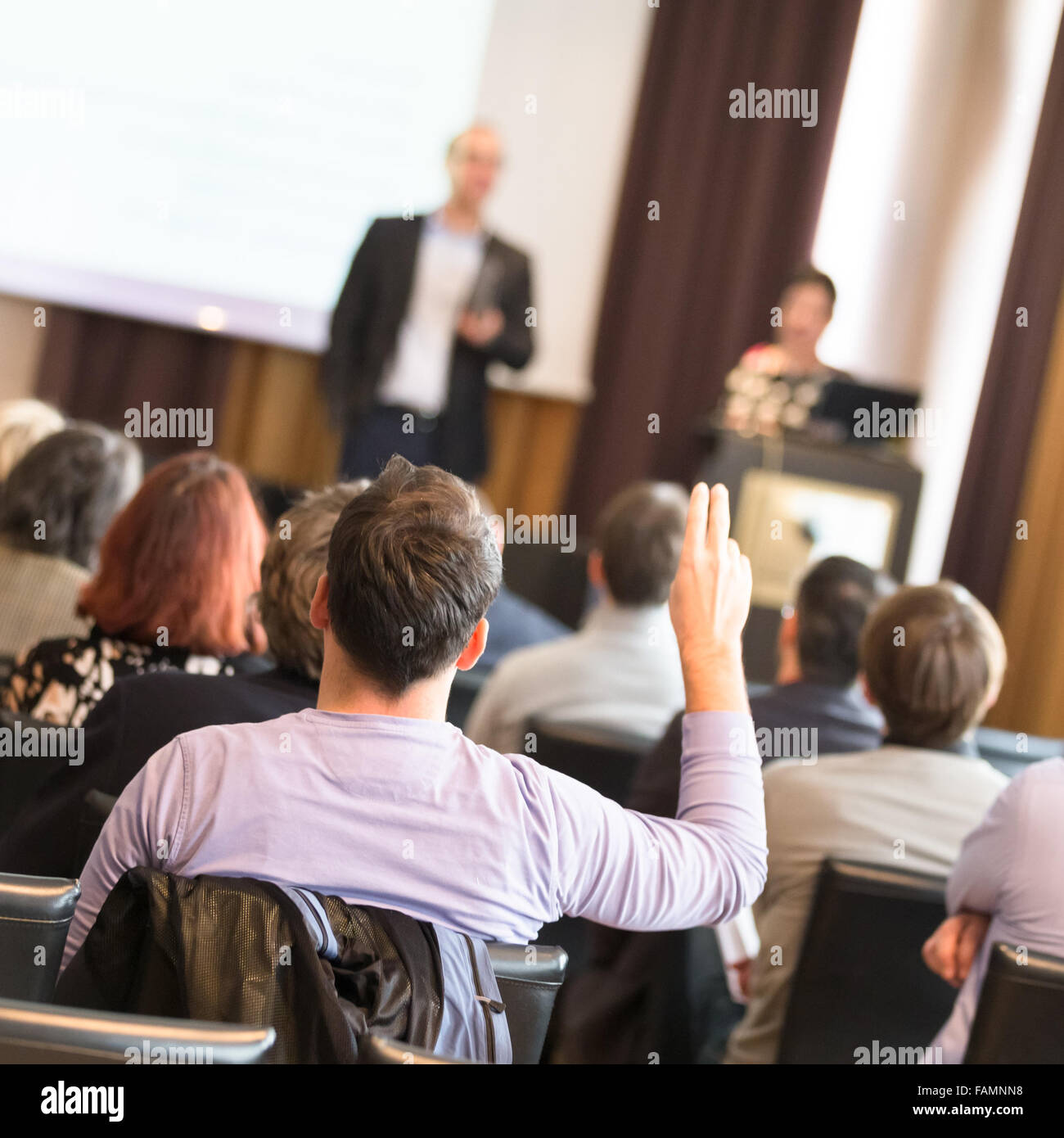 Audience in the conference hall Stock Photo - Alamy