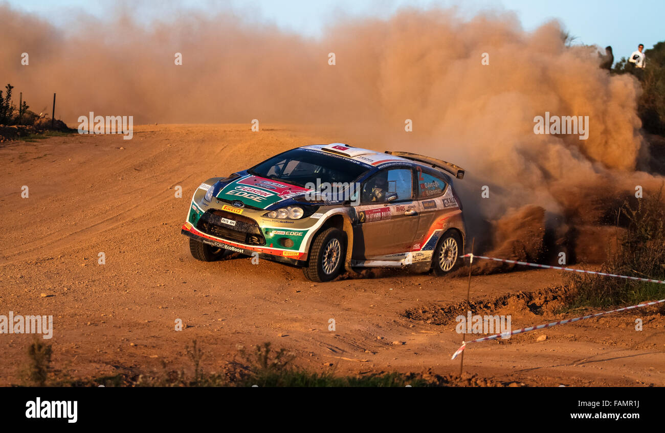 Orhan Avcioglu drives Ford Fiesta S2000 of Castrol Ford Team Turkiye in ...