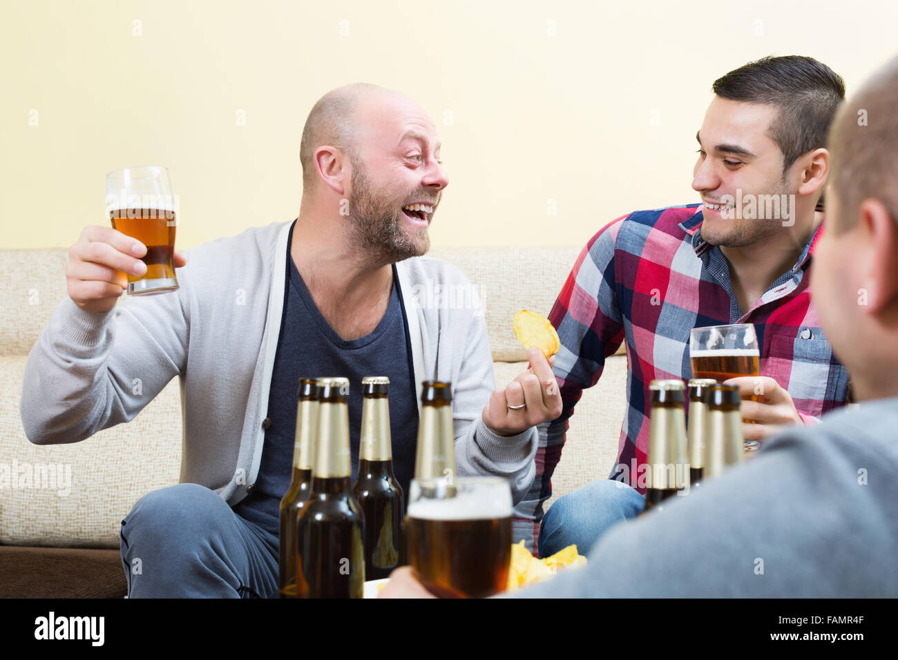 Three young men out hi-res stock photography and images - Alamy